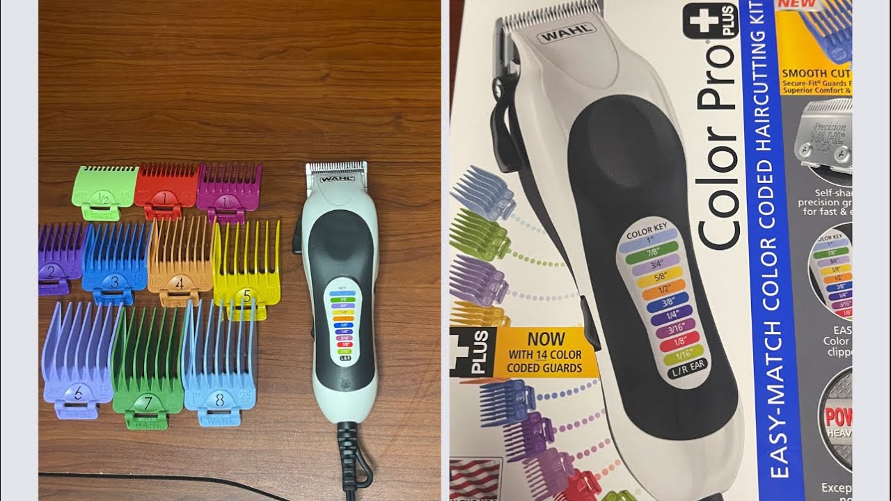 WAHL Color Pro Plus -color coded guards Unboxing - YouTube