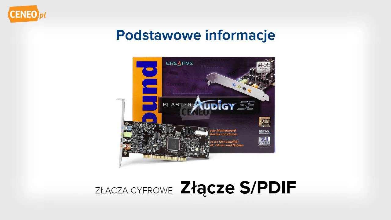 Creative Sound Blaster Audigy SE karta muzyczna - Ceneo.pl - YouTube