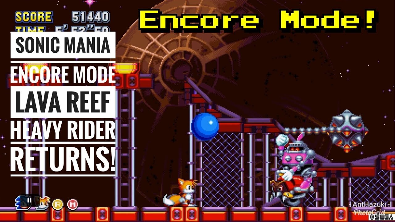 Sonic Mania Plus | Encore Mode | Lava Reef Zone Acts 1 & 2 | Heavy ...