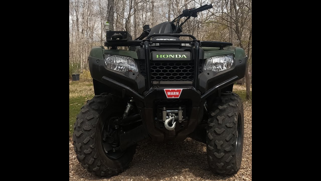 ATV shock lock build for 2020 Honda Rancher - YouTube