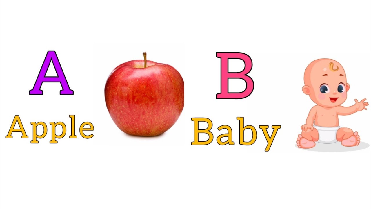A for Apple - B for Baby | ABC phonics song | ABC learning for kids ...