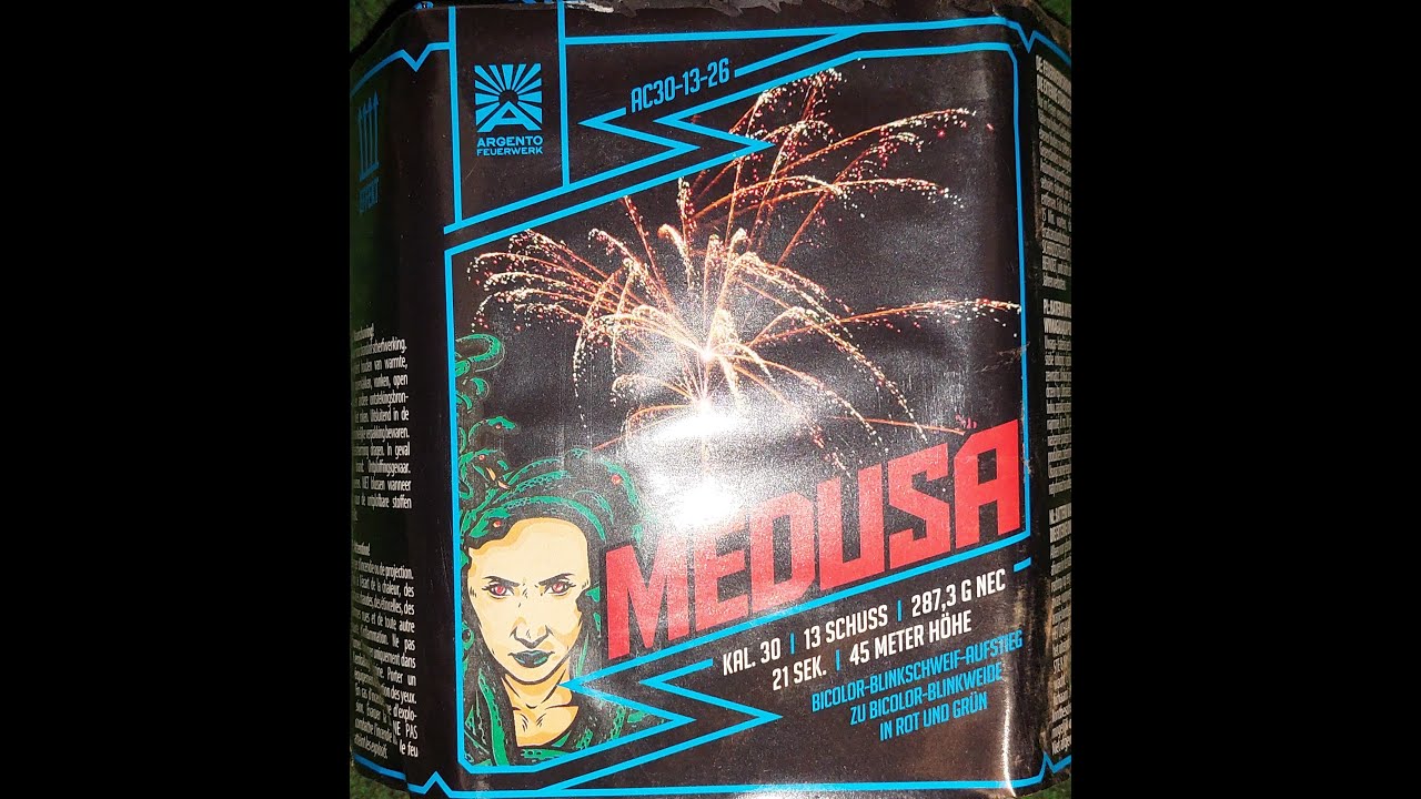 Argento (Funke) Fireworks: Medusa - F2 Battery 1.4G - 30mm caliber, 13 ...