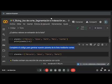 8. Clases de Python (Corte, Indexación e introducción a funciones) - YouTube