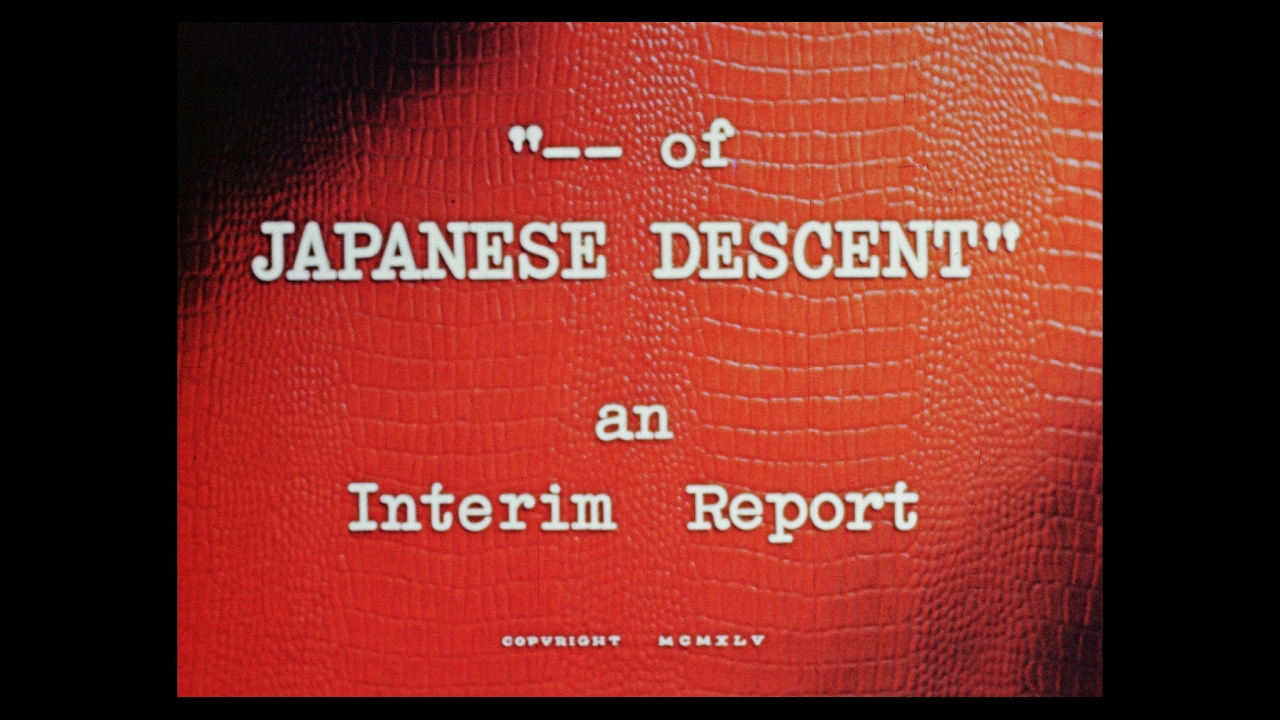 Of Japanese Descent : An Interim Report (1945) - YouTube