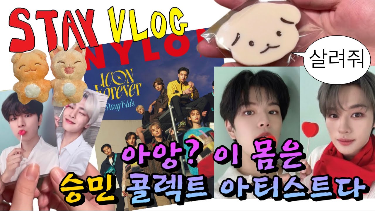 스테이 브이로그 아앙 이몸은 승민 콜렉트 아티스트시다 댕모랑 양빵 마뮤테 보컬라차 나일론 재팬 잡지 스키즈