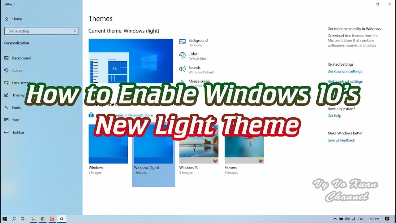 How to Enable Windows 10’s New Light Theme - YouTube