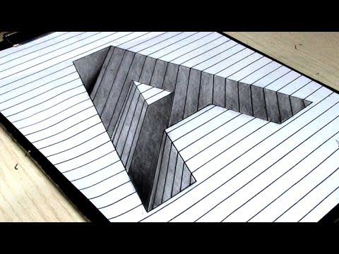 Basit 3D Harf Çizimi - (kendinde istersen yapabilirsin)