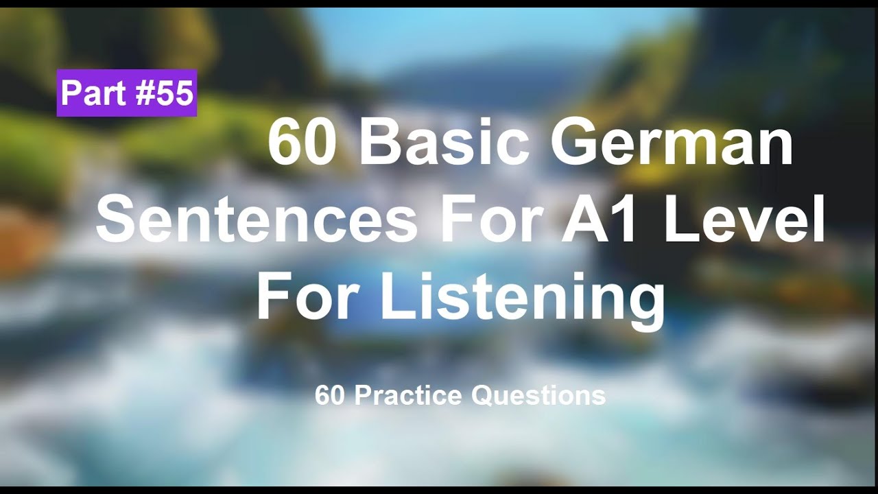 How to listen German Easy Way part 55 | German A1 course online free ...