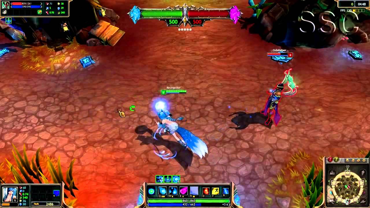 Sensual Blue Ahri LoL Custom Skin ShowCase - YouTube