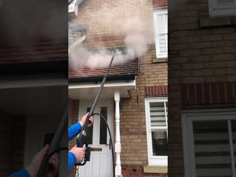 Roof steam cleaning - YouTube
