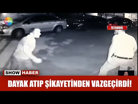 Dayak atıp şikayetinden vazgeçirdi!