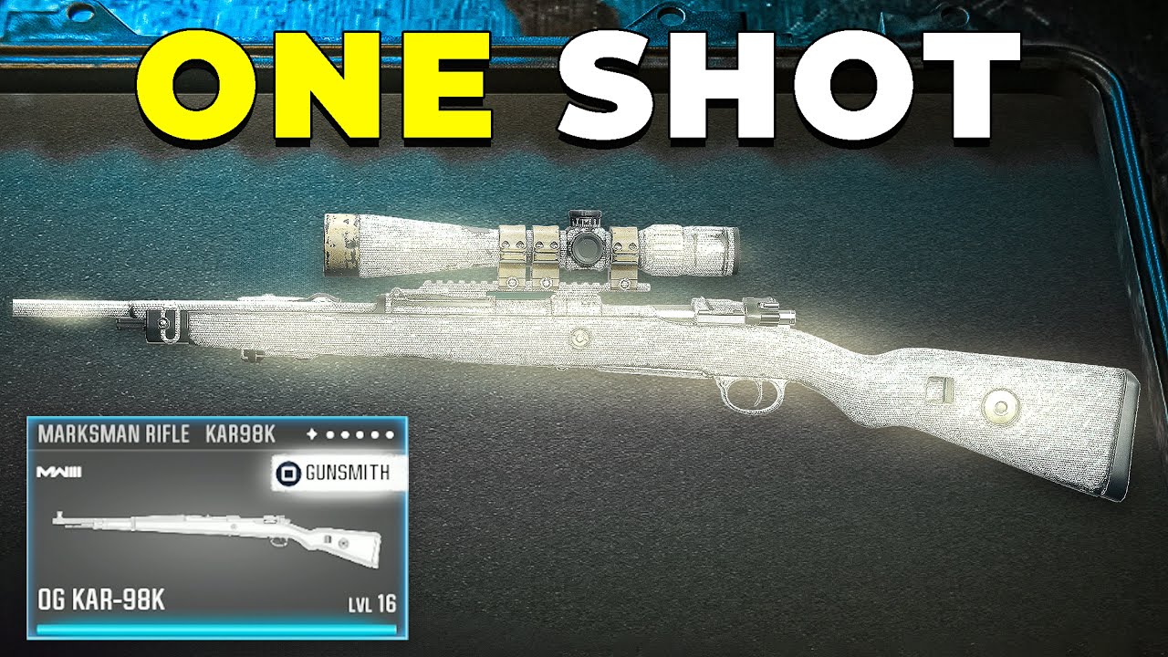 new *ONE SHOT* KAR98 LOADOUT is META in WARZONE! 😲 (Best KAR98K Class ...