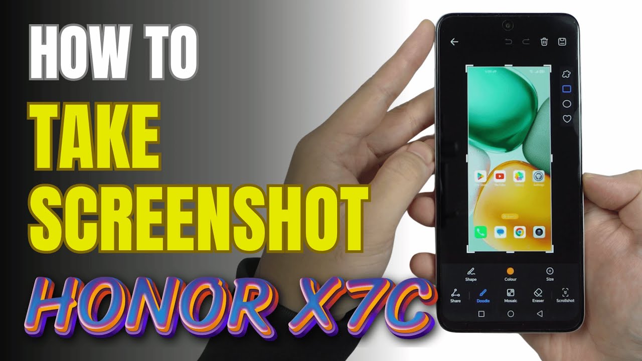 How to Take Screenshot Honor X7C - YouTube