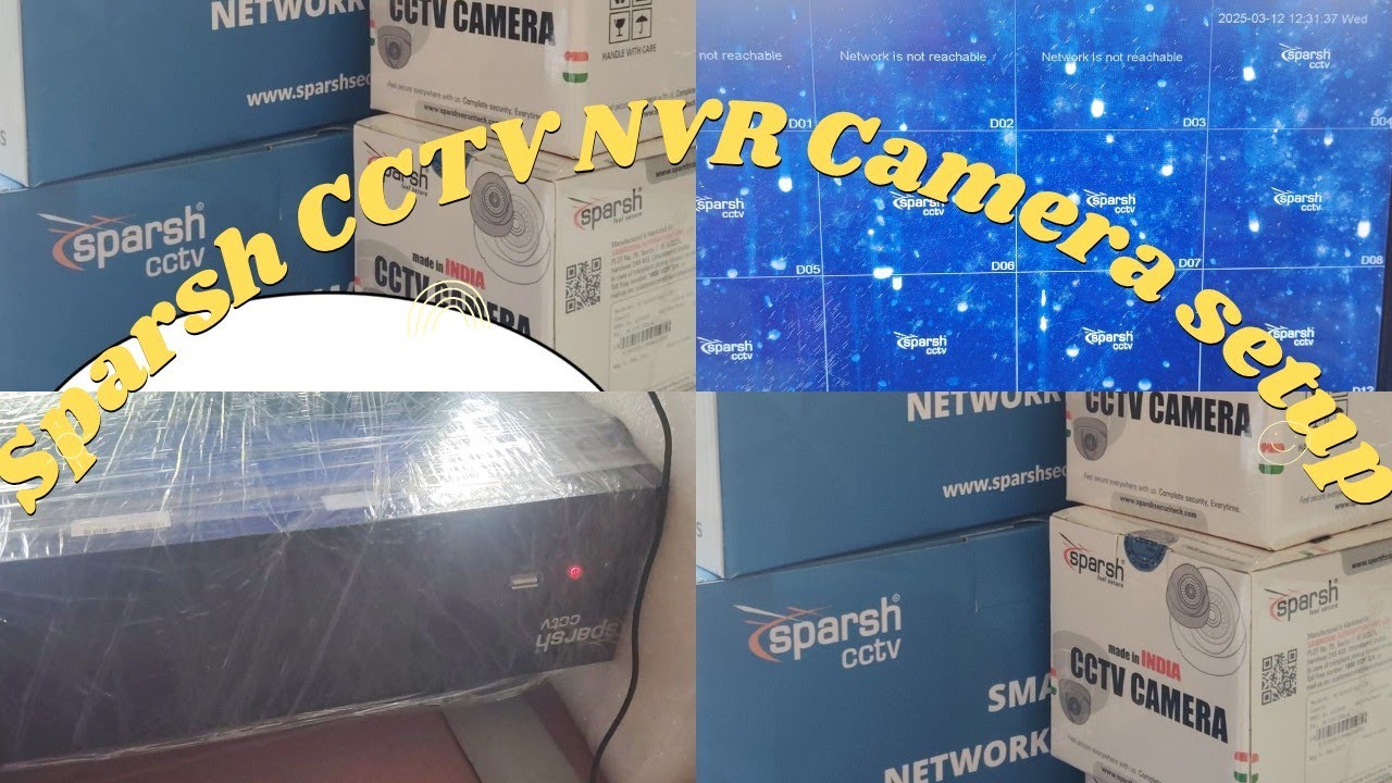 Sparsh CCTV Camera and NVR fast time setup in Bengali। পার্শের ক্যামেরা ...