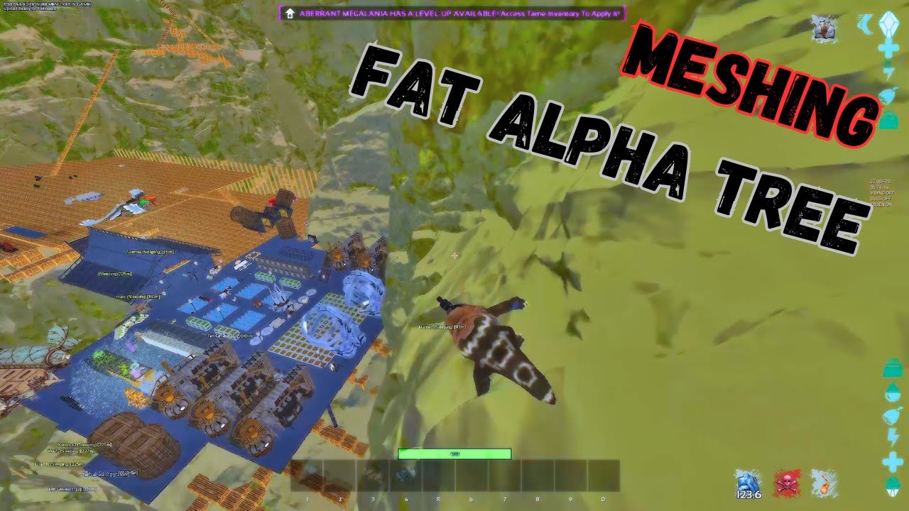 MESHING JUCIY ALPHA TREE AND MUCH MORE 😎 │ ARK ASENDED SMALL TRIBES ...