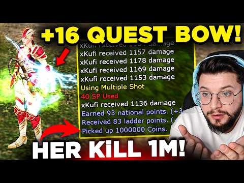 USKO'DA TEK +16 QUEST BOW! 😱 HER KILL 1M PARA! 🔥 | Knight Online