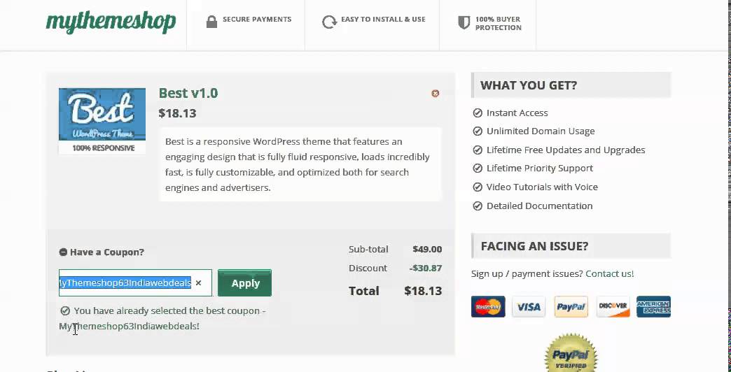 MyThemeShop 63 OFF Coupon Code - YouTube