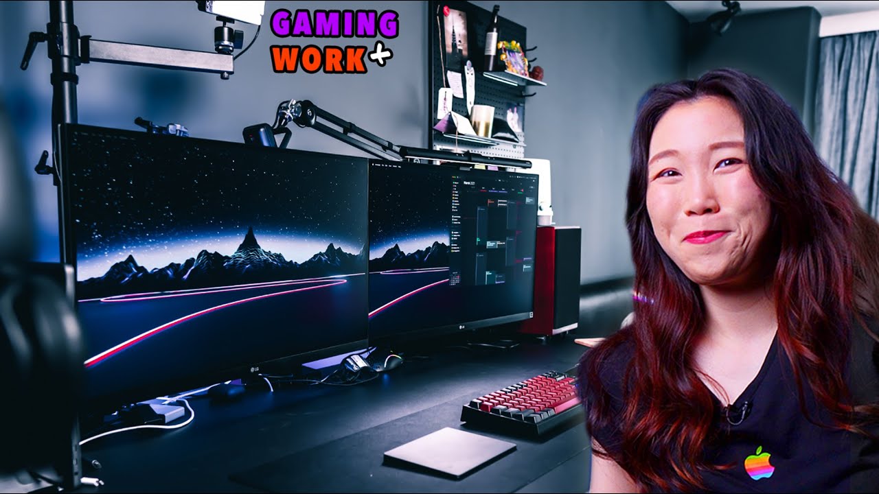 My ULTIMATE Desk Setup for Gaming & Productivity for 2021! - YouTube