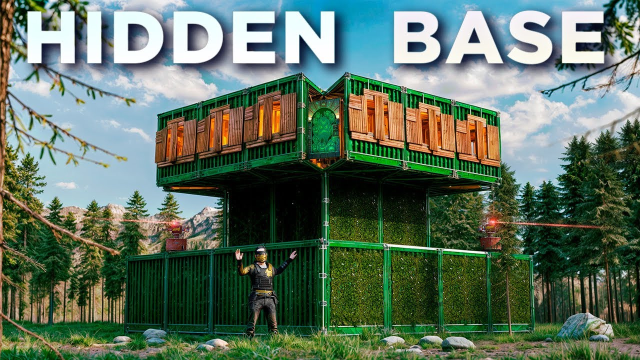 I Built a HIDDEN Forest Base in Rust - Duo Survival - YouTube