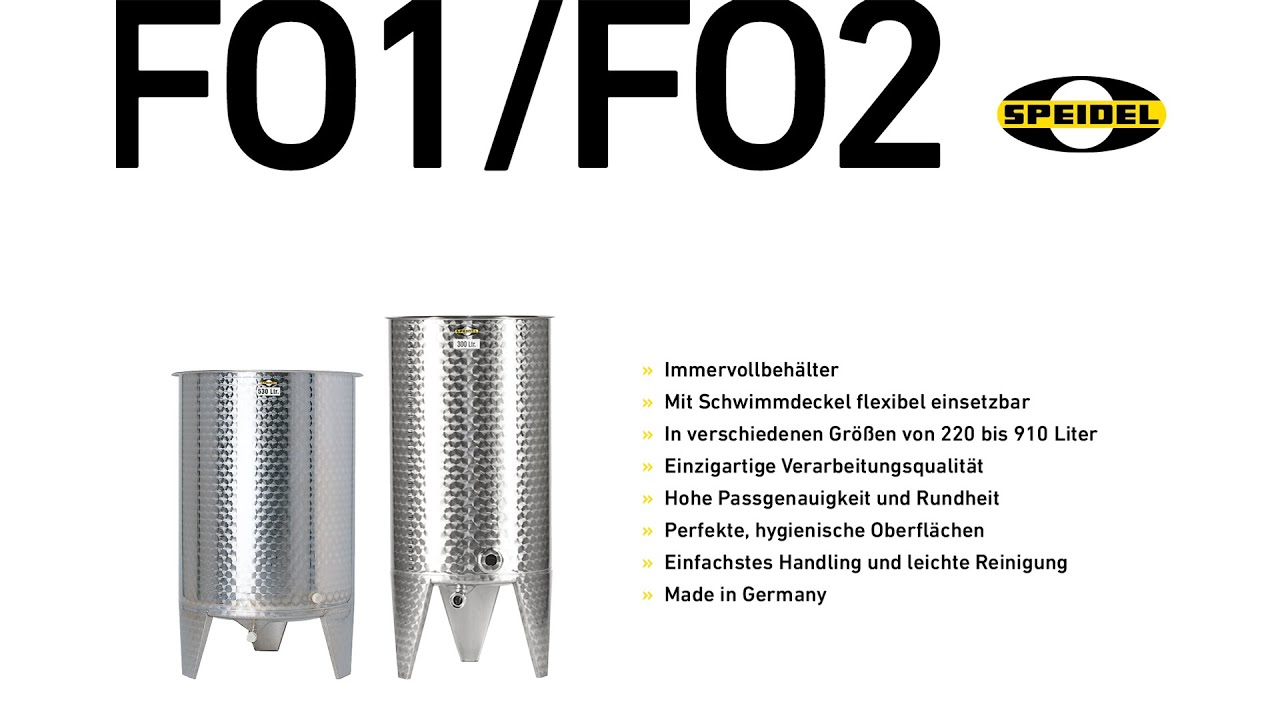 FO1 und FO2: Der Immervoll-Gärbehälter von SPEIDEL - YouTube
