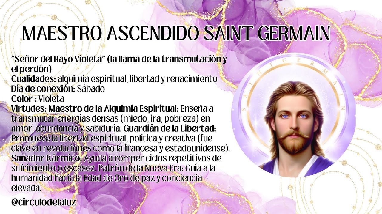 MEDITACION MAESTRO ASCENDIDO SAINT GERMAIN - YouTube