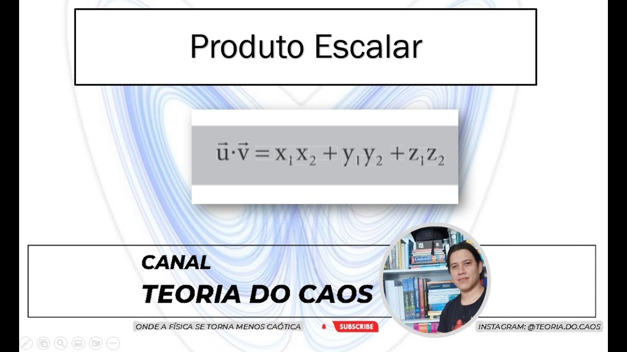 Curso Básico de Vetores - Aula 29 - Produto Escalar - YouTube
