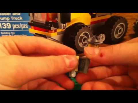 Lego jack hammer for skid loader - YouTube