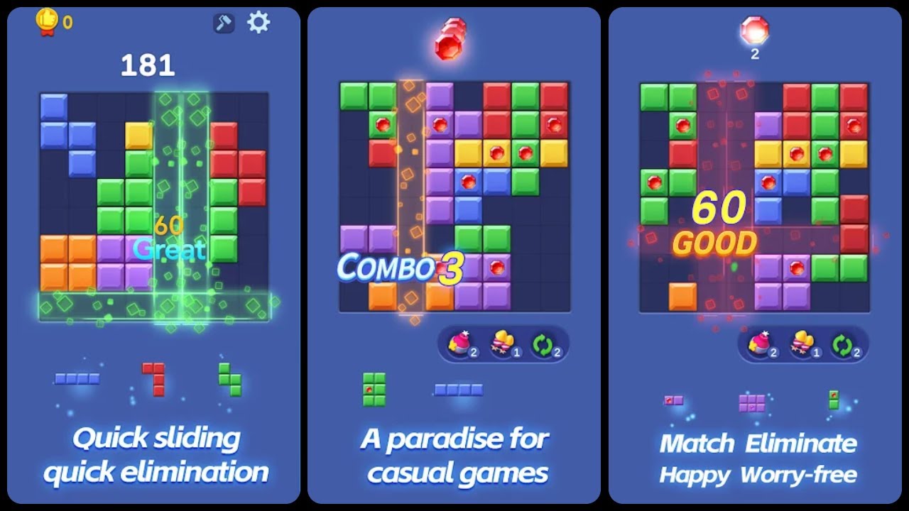 Block Puzzle：Color Blast Game Mobile Gameplay Android - YouTube