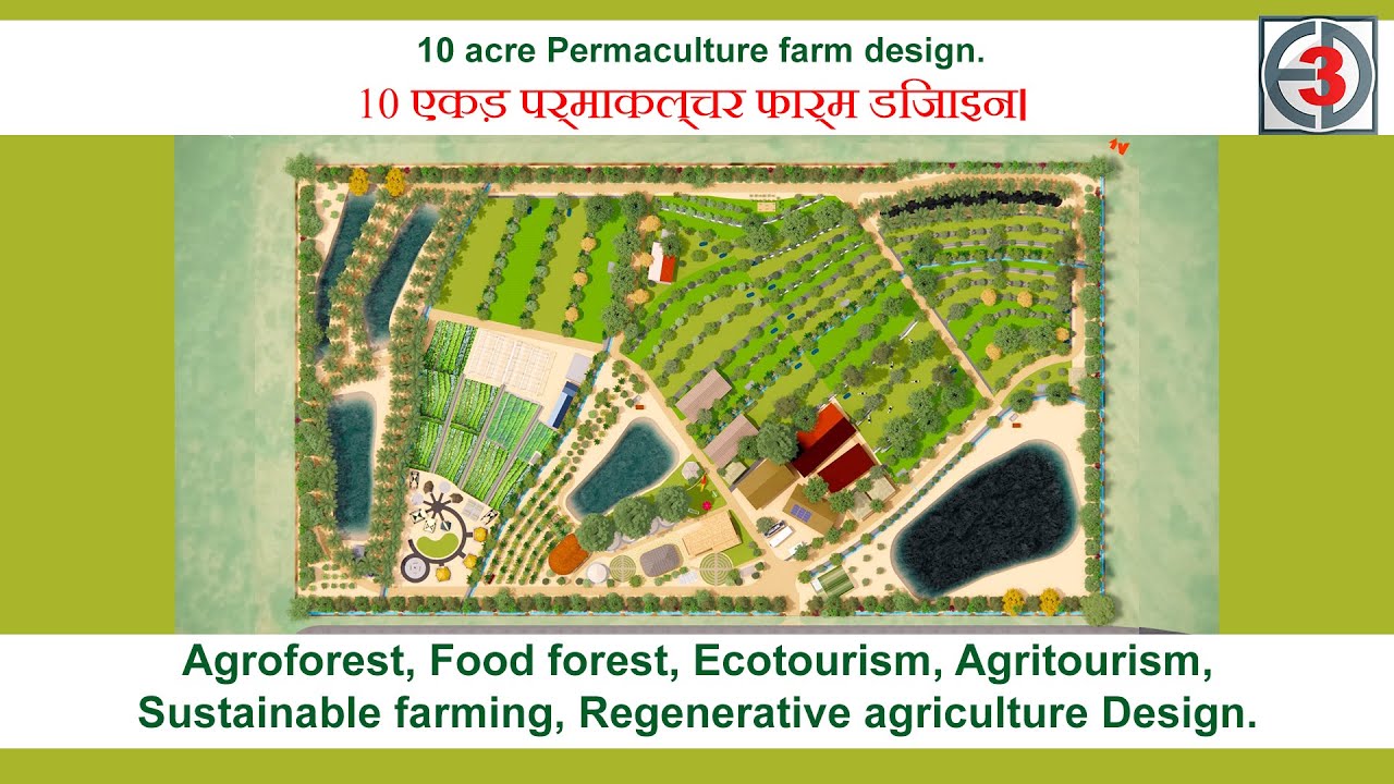 10 acre Permaculture farm design || Whole System Farming ...