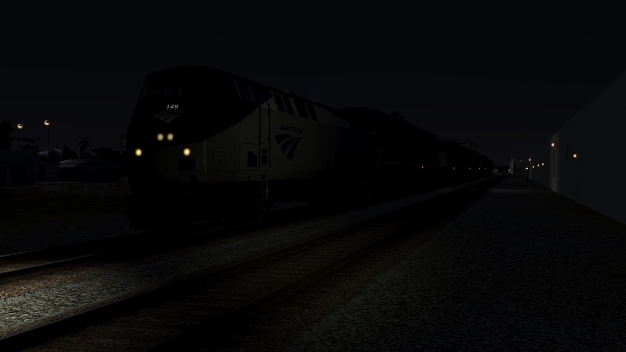 Amtrak 718 to Bakersfield with CDTX 8306 Leading! ~ Run8 V3 - YouTube