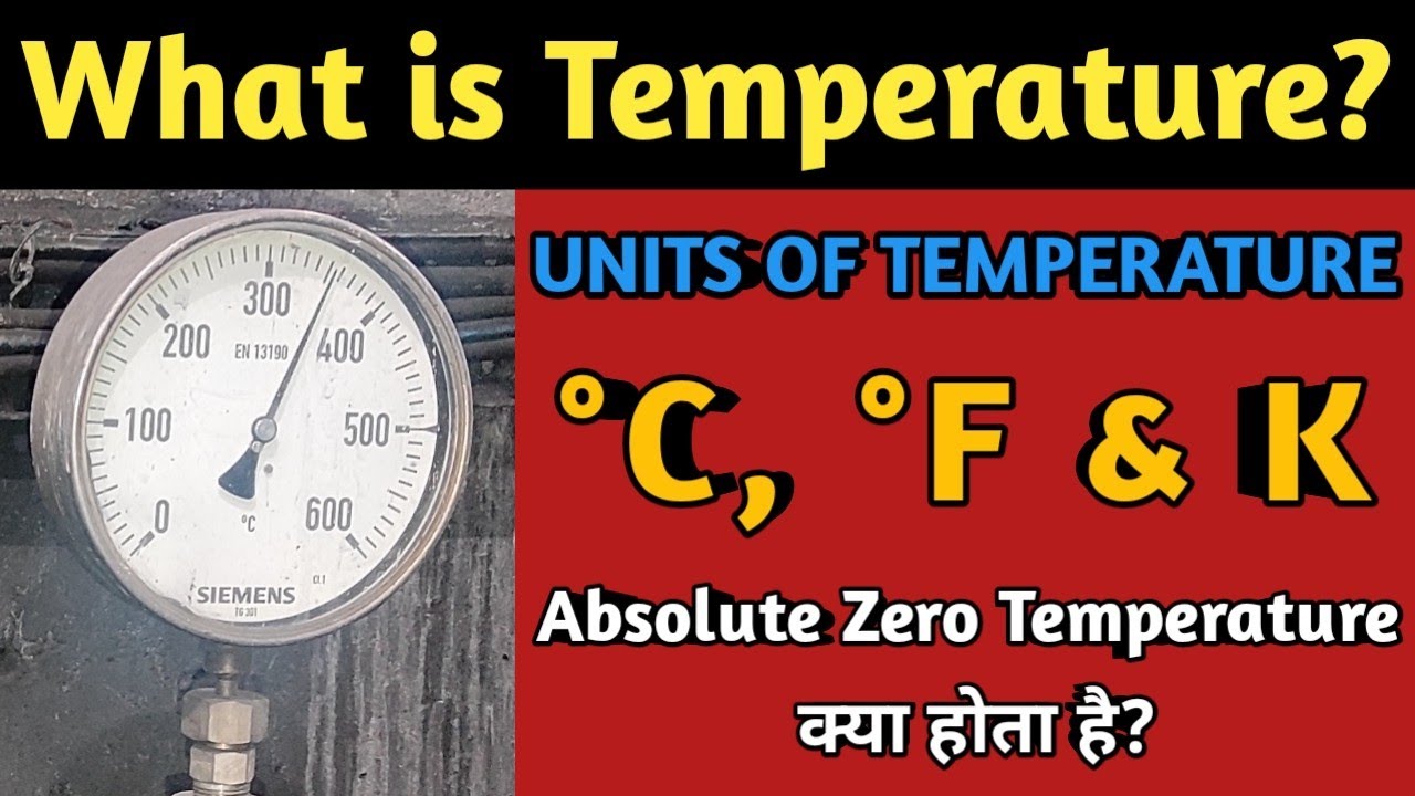 What is Temperature? | Temperature | Absolute Temperature | Scales of ...