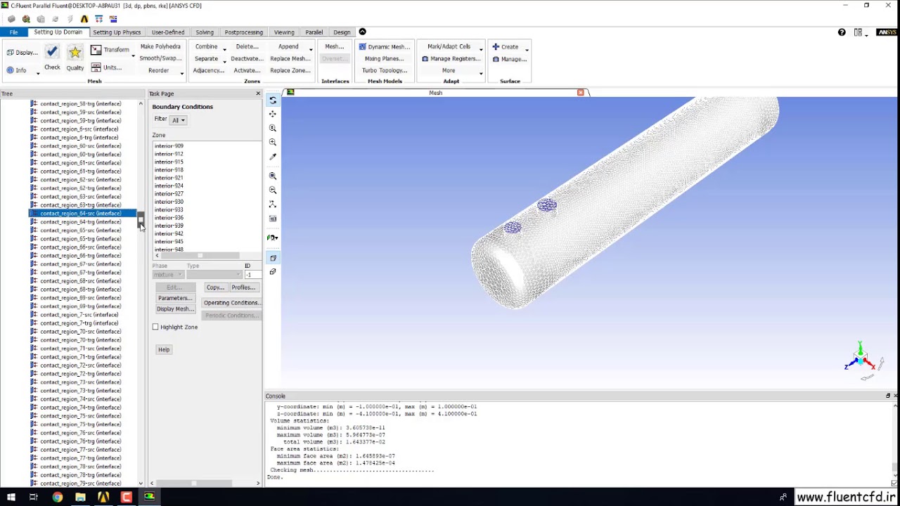 CFD Fluent tutorial - Shell and tube heat exchanger - YouTube