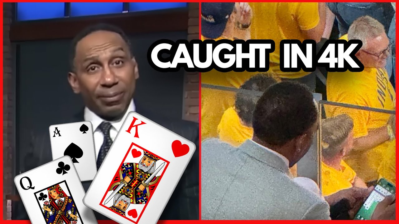 Stephen A Smith CAUGHT IN 4K Playing Solitaire during NBA FINALS OKC ...