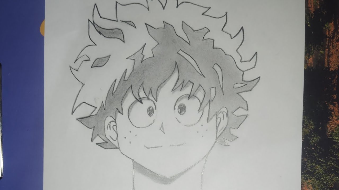 How To Draw Izuku Midoriya In Few Simple Steps! |Boku no Hero Academia ...