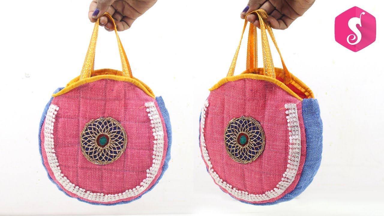 DIY BAG from Waste Clothes | Sewing Crafts | Sonali's Creations - YouTube