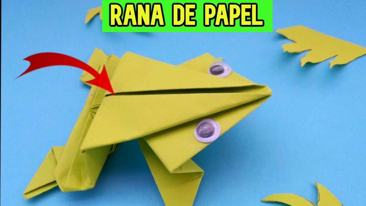 😱COMO HACER UNA RANA DE PAPEL SALTARINA=(papiroflexia)diy - YouTube