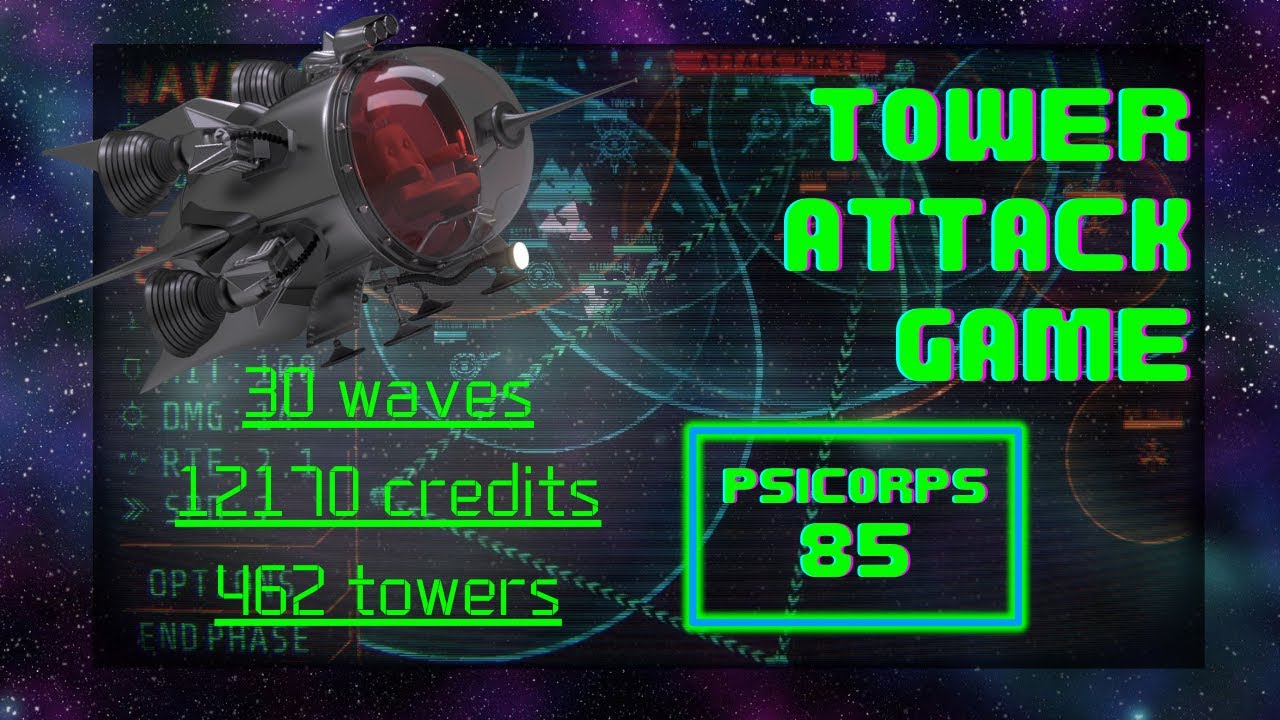 T.A.G.: Tower Attack Game; 30 waves, 12170 credits, 462 towers - YouTube