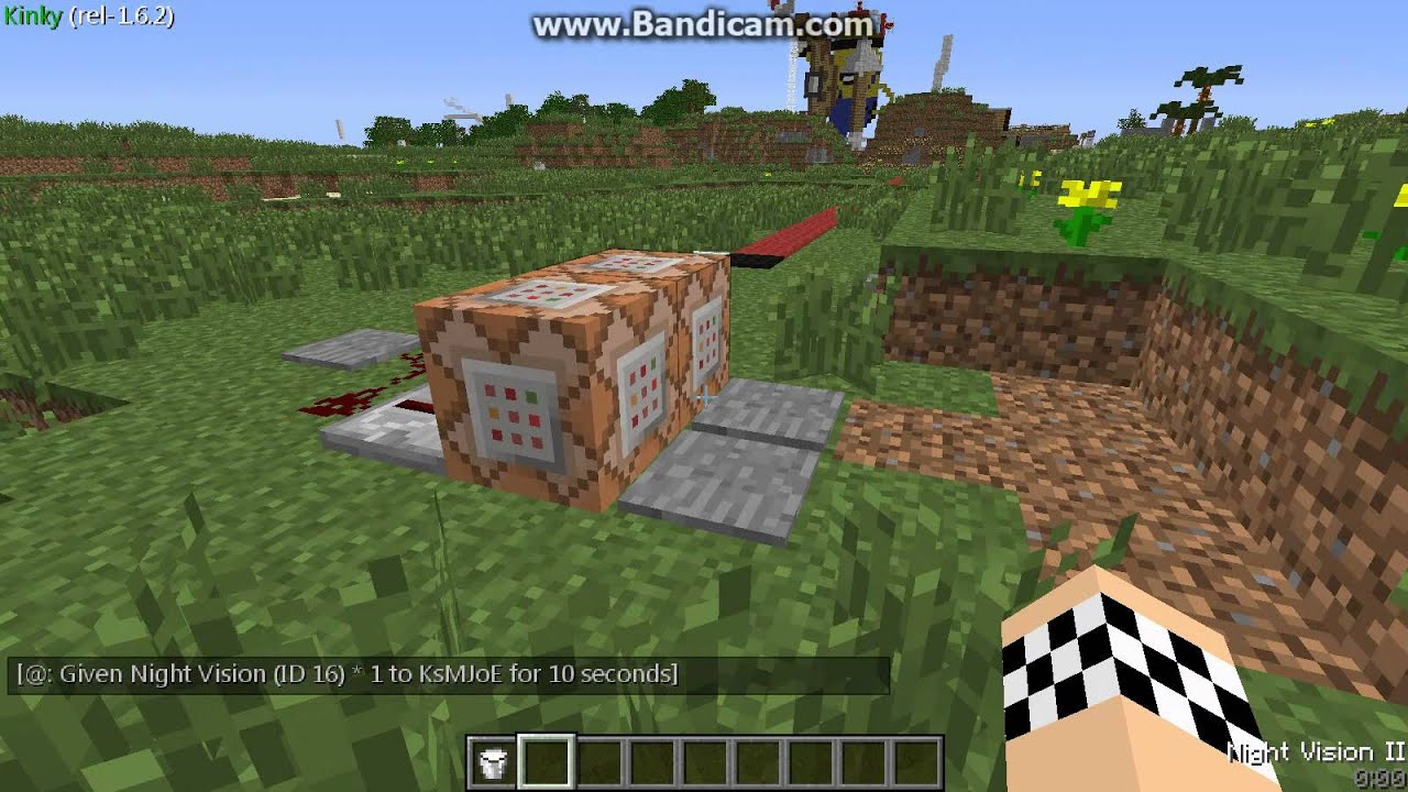 Minecraft tutorial#7:How to make Extreme blind effect - YouTube