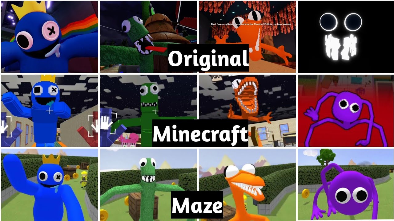 Rainbow Friends Vs Rainbow Friends Craft Vs Rainbow Friends Maze ...