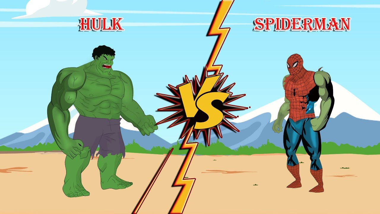 Hulk vs Spiderman | Superheroes Funny Animation - Drawing Cartoons ...