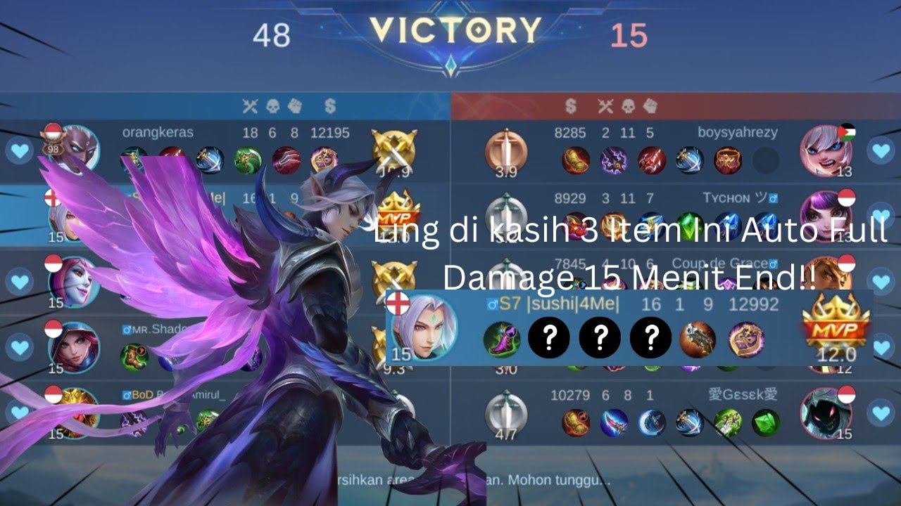 Ling Di Kasih 3 Item Ini Auto Full Damage 15 Menit End!! - Mobile ...