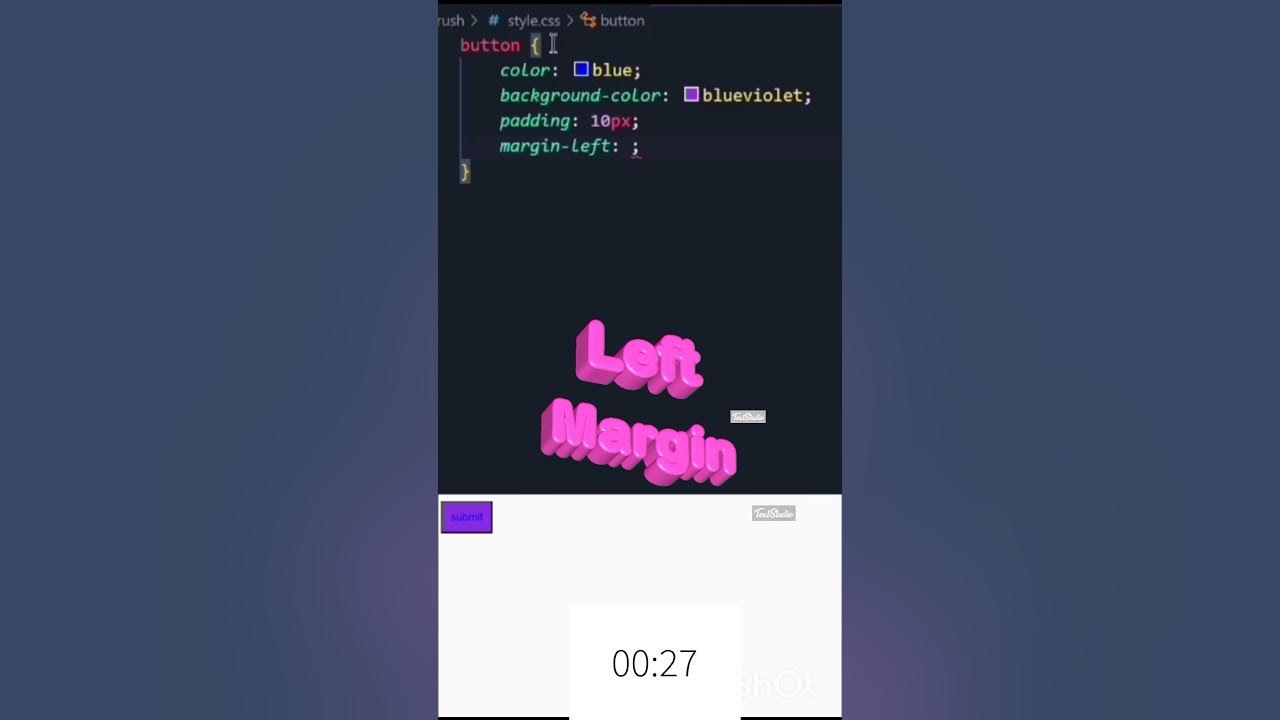 Create styles button in 1 minute #coding #html #learnhtml5andcss3 #htmltags #htmlcss - YouTube