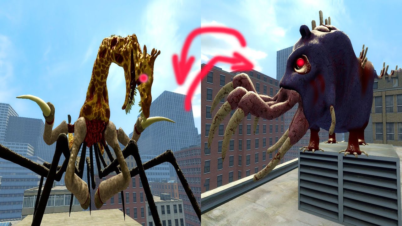 ALL NEW INFECTED ZOOCHOSIS MONSTERS ANIMALS + JUMPSCARES in GMOD 2 ...