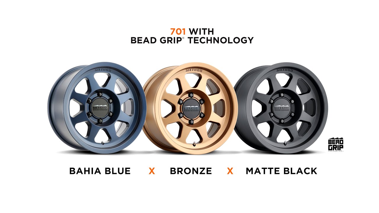 Bahia Blue 701 Bead Grip Wheels - YouTube