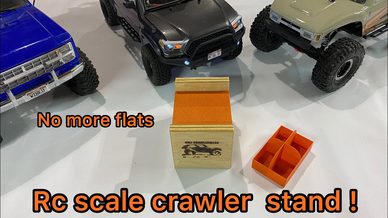 Kali Crawlerwerx rc crawler stand for axial element traxxas - YouTube