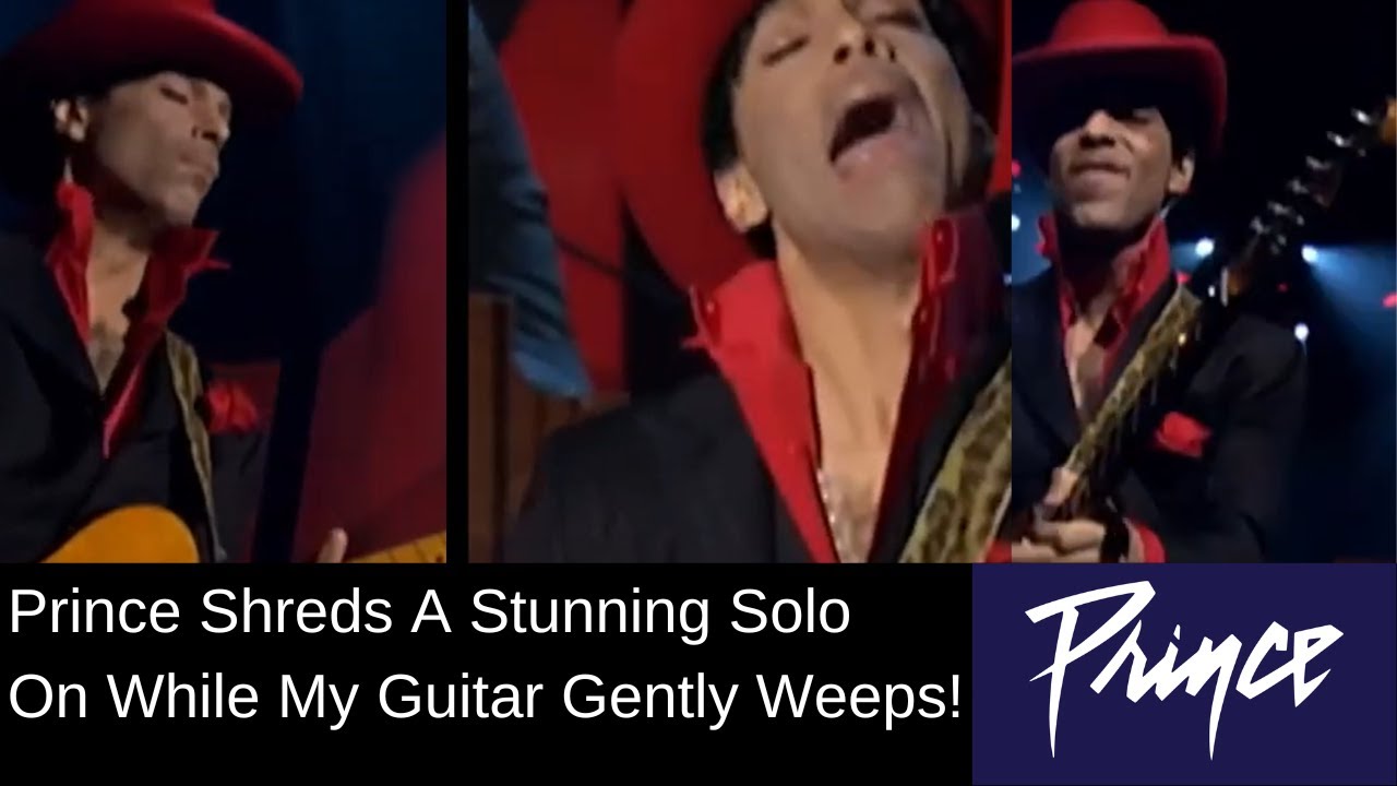 Prince Shreds A Stunning Solo On While My Guitar Gently Weeps! #Prince ...