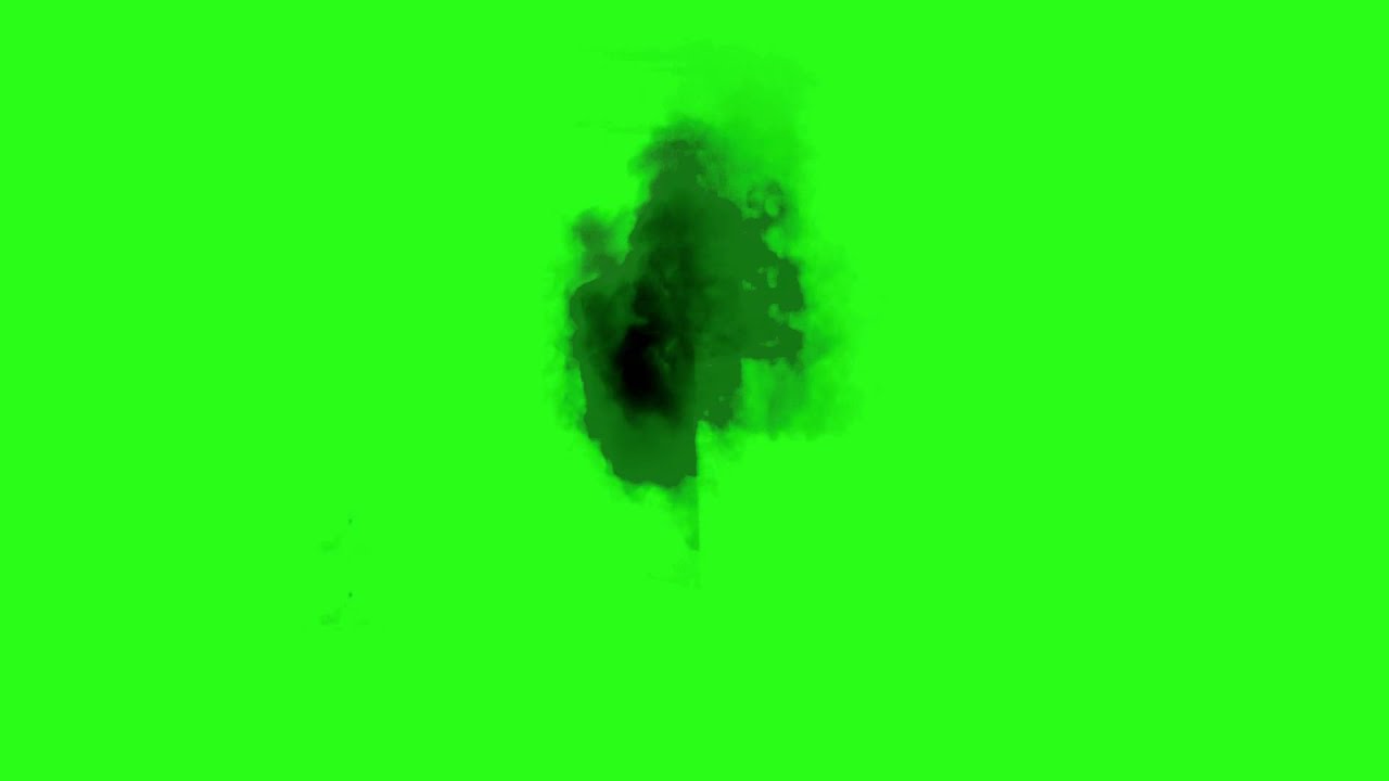 smoke sideways - green screen effect - YouTube