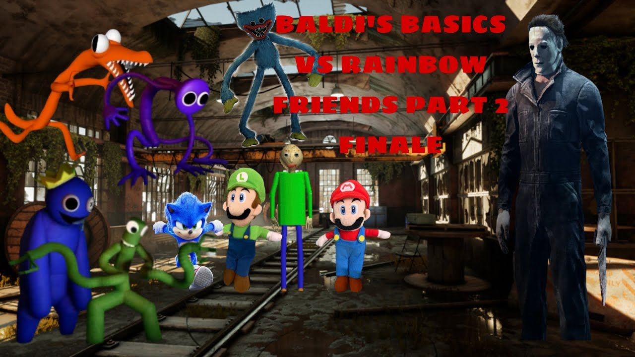 baldi's basics vs rainbow friends part 2 finale - YouTube