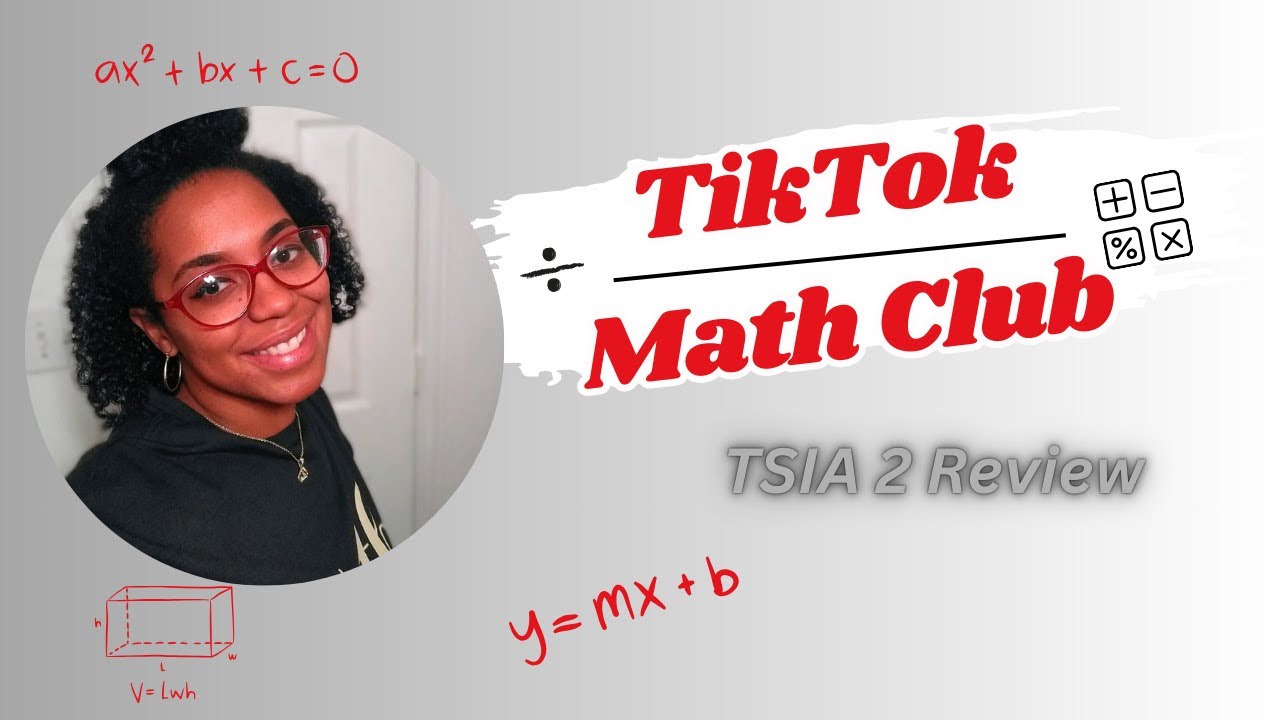 TSIA2 Math Review Part 1 YouTube TSIA2 Math Review Part 1 YouTube