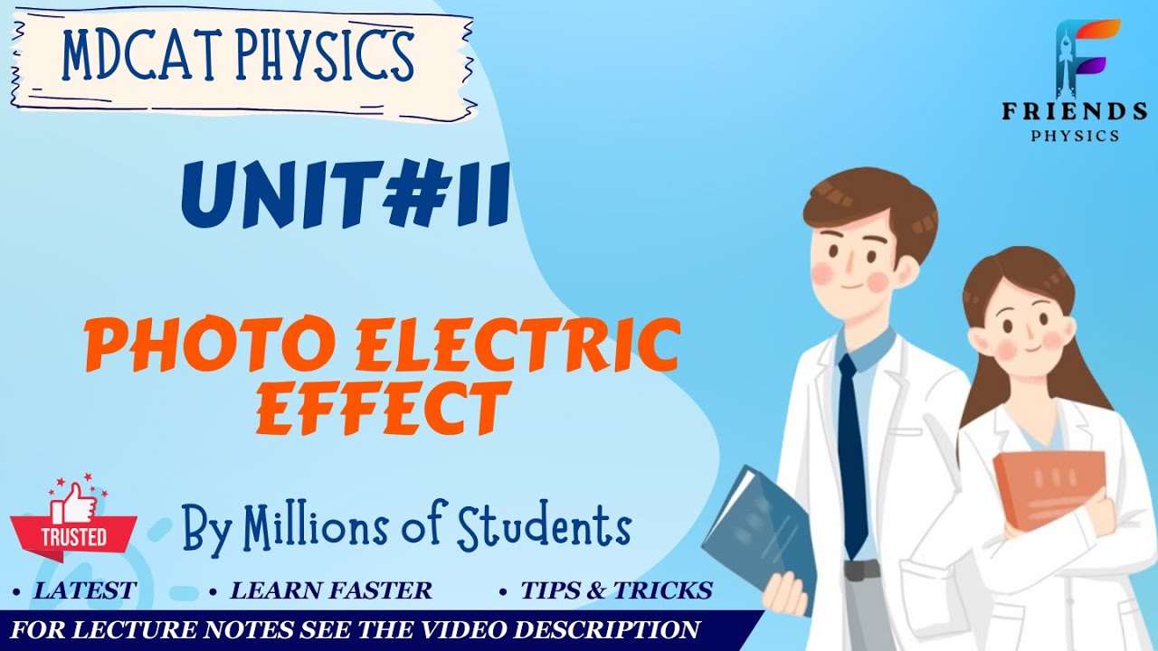 L#36 PHOTOELECTRIC EFFECT | MODERN PHYSICS | MDCAT PHYSICS | 2024 ...